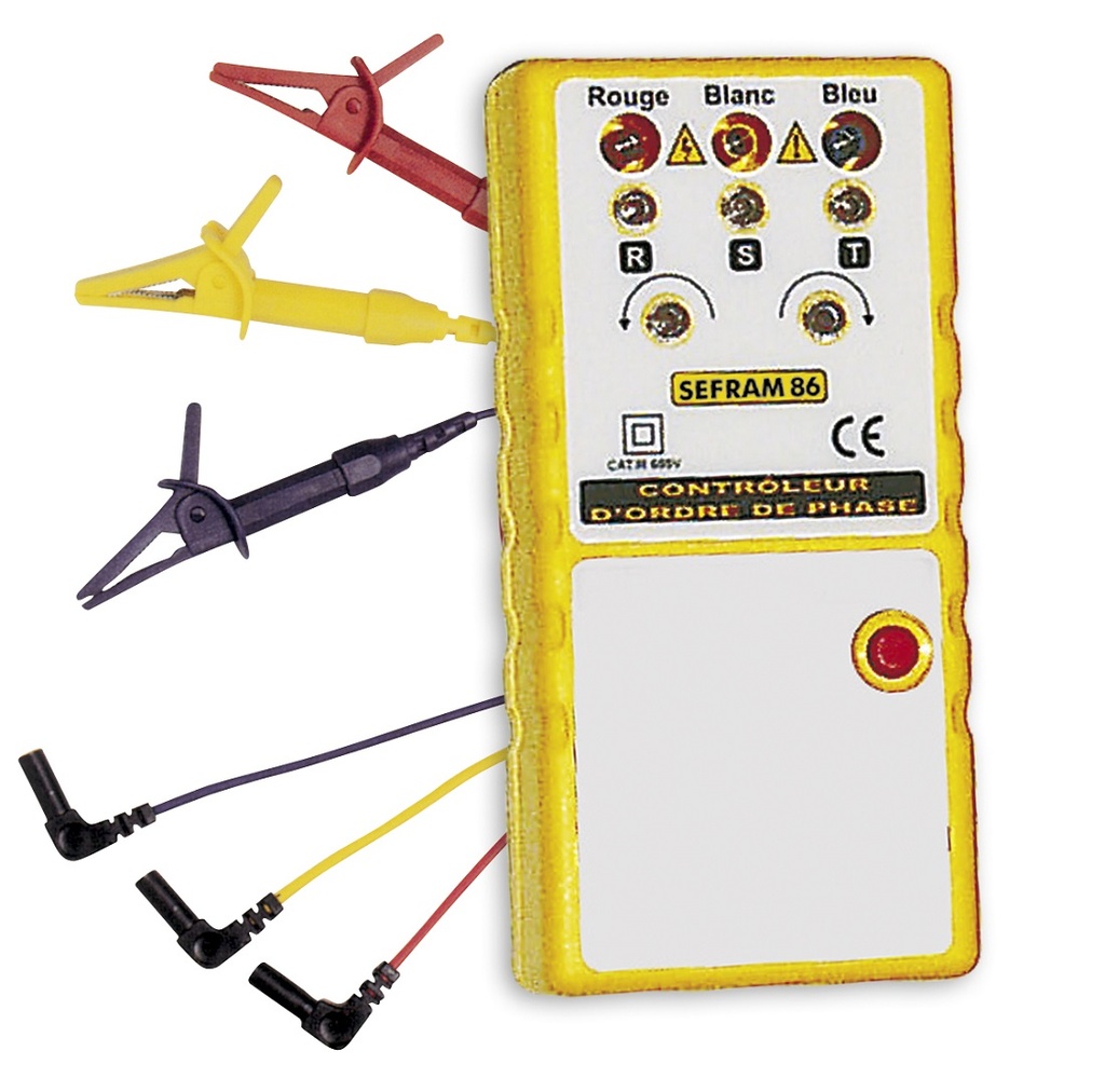 CONTRÔLEUR D'ORDRE DE PHASE ET DU SENS DE ROTATION MOTEURS (LED) | Capiotec